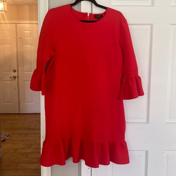 Ted Baker London | Dresses | Like New Ted Baker Womens Bright Red Tynia ...